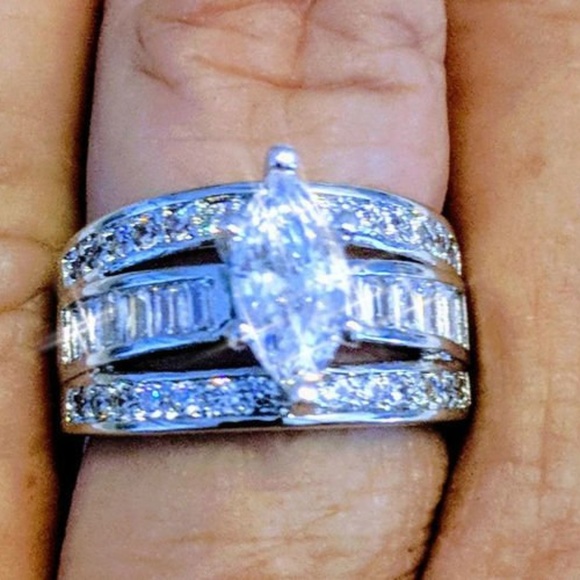 Jewelry | 525 Marquise Cut Fashion Cz Ring 67 | Poshmark